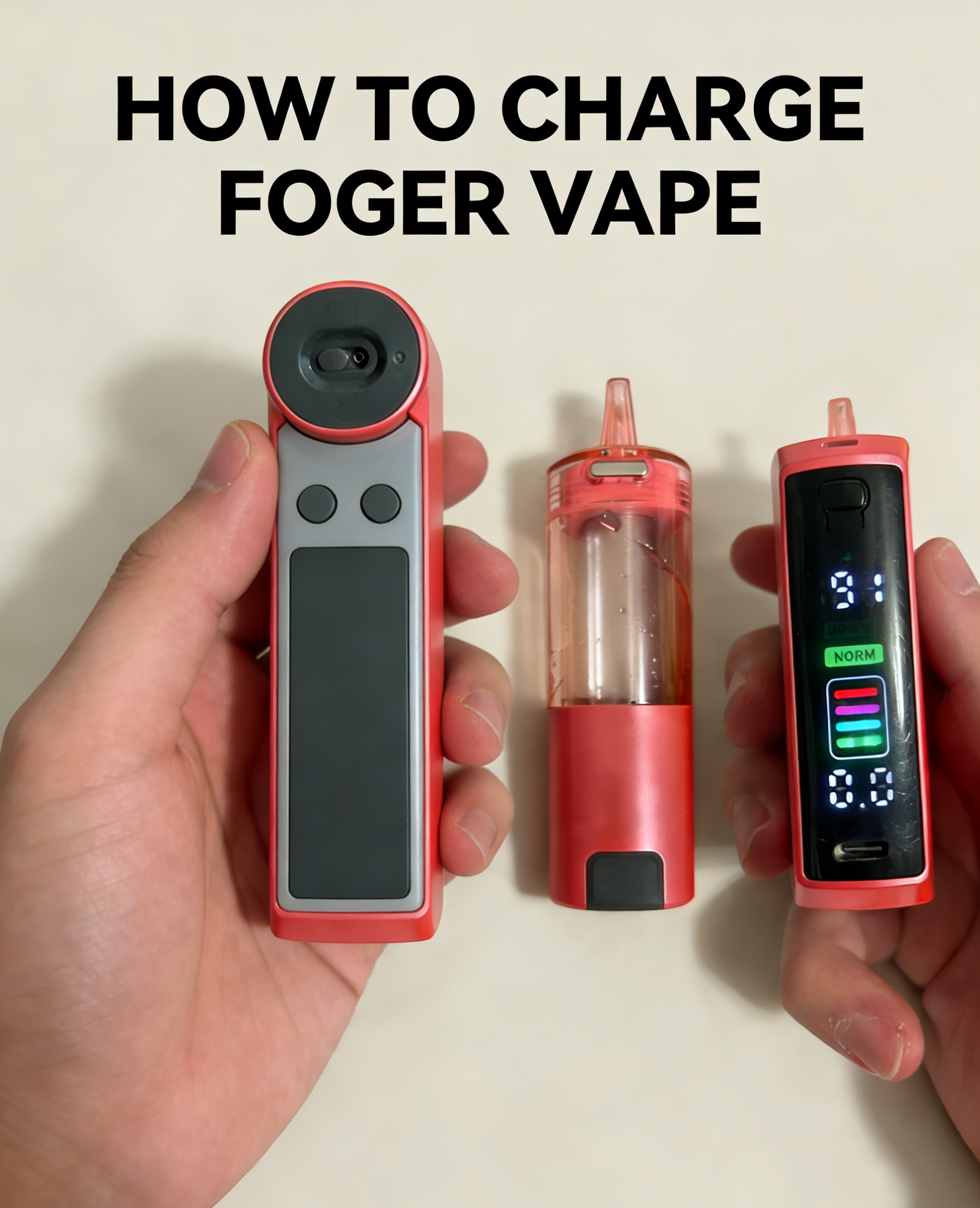 How To Charge Foger Vape Step By Step Tips Foger Vape